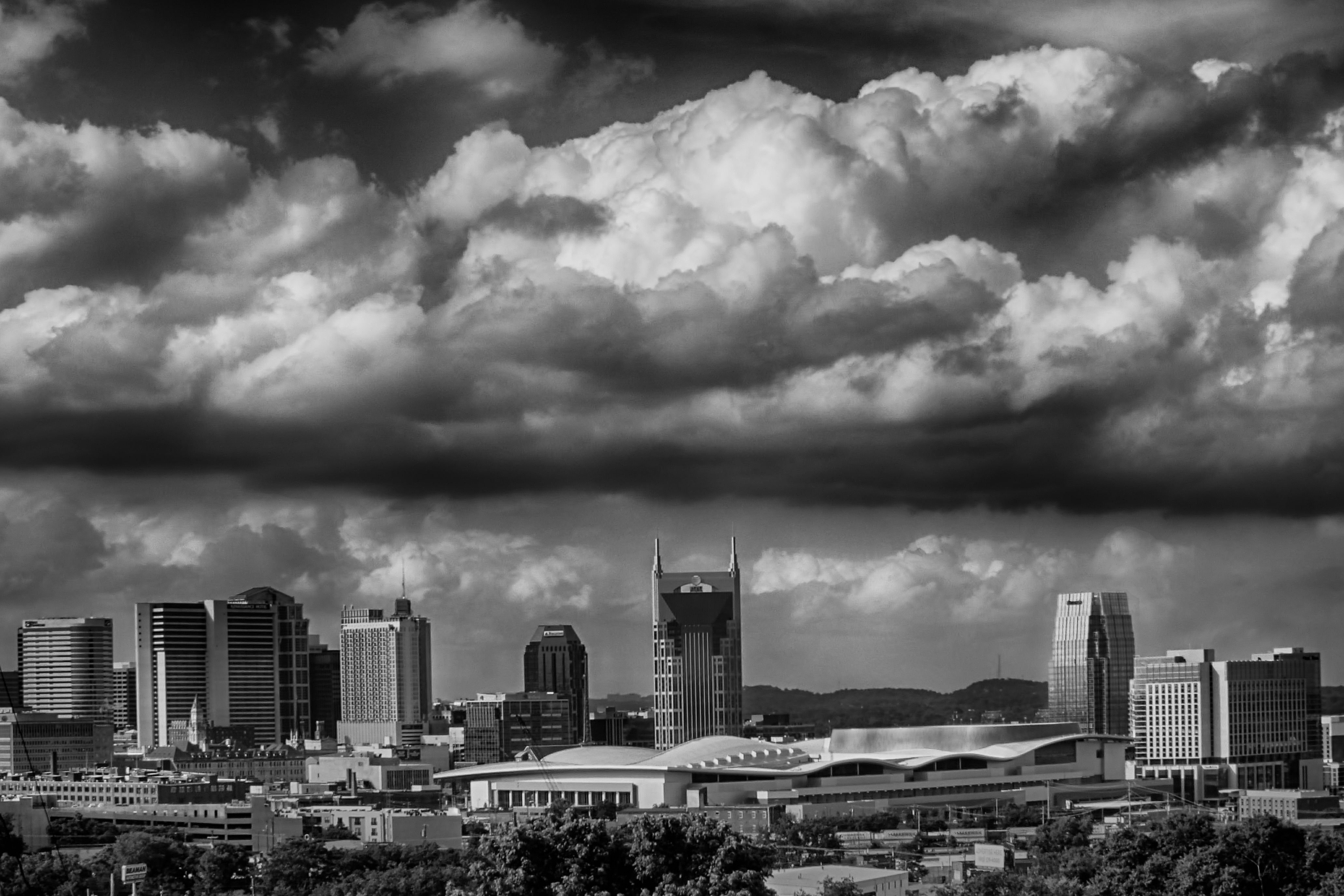 Ebern Designs Kwenton Nashville Skyline - Wrapped Canvas Photograph ...