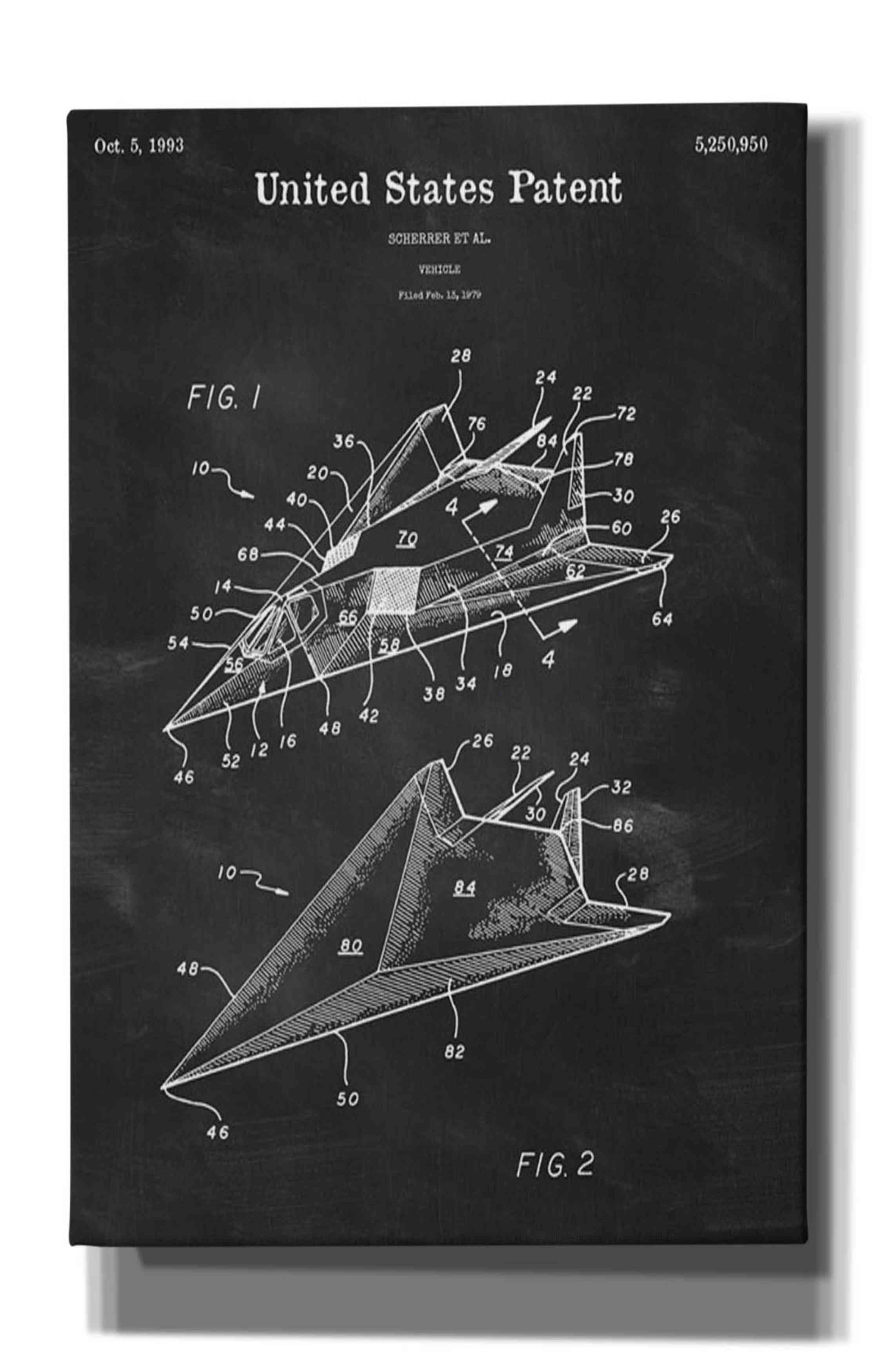 Williston Forge F-117 Nighthawk Stealth Fighter Blueprint Patent ...