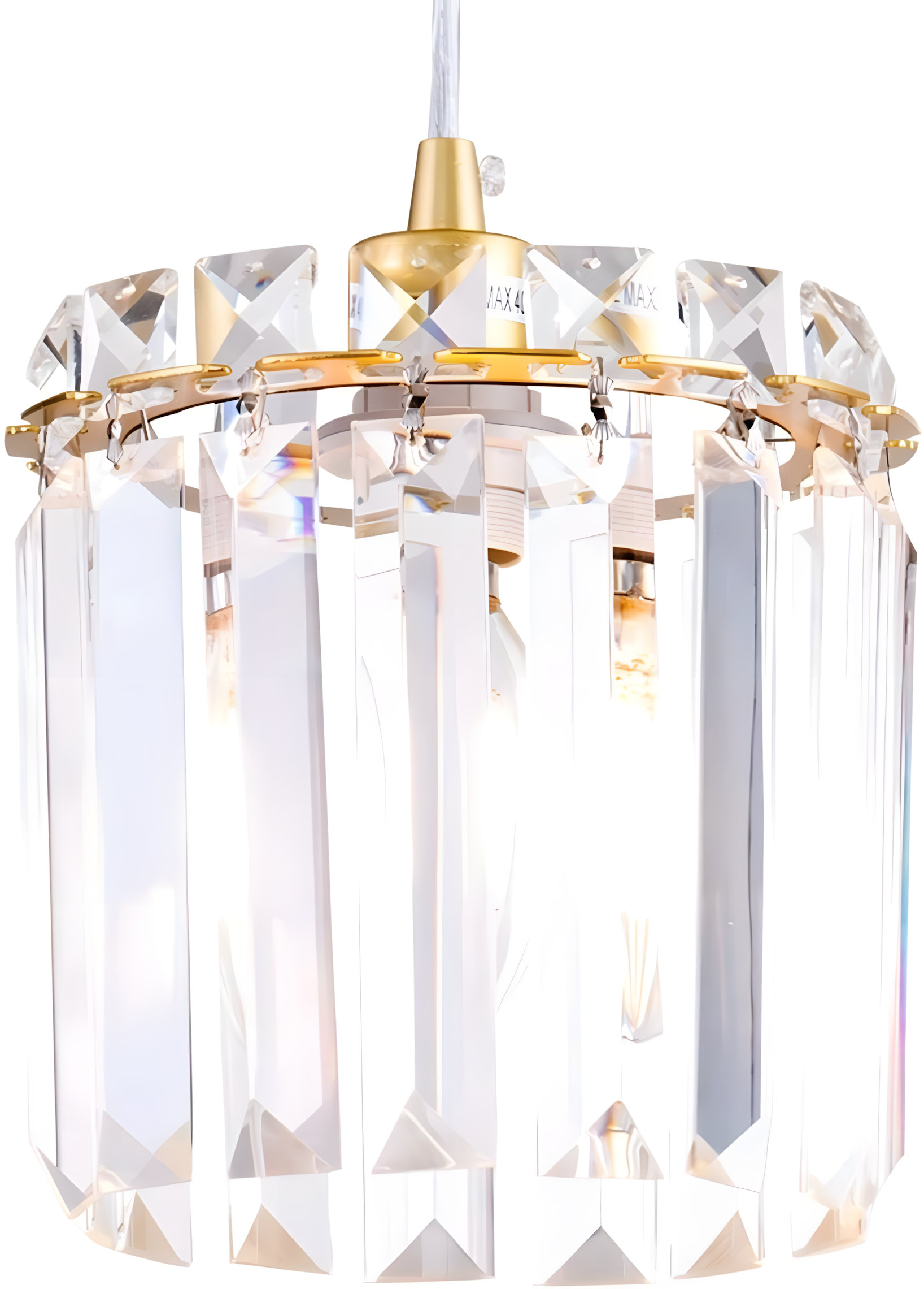 Mercer41 Mini Crystal Chandelier Pendant Light With Adjustable Height ...