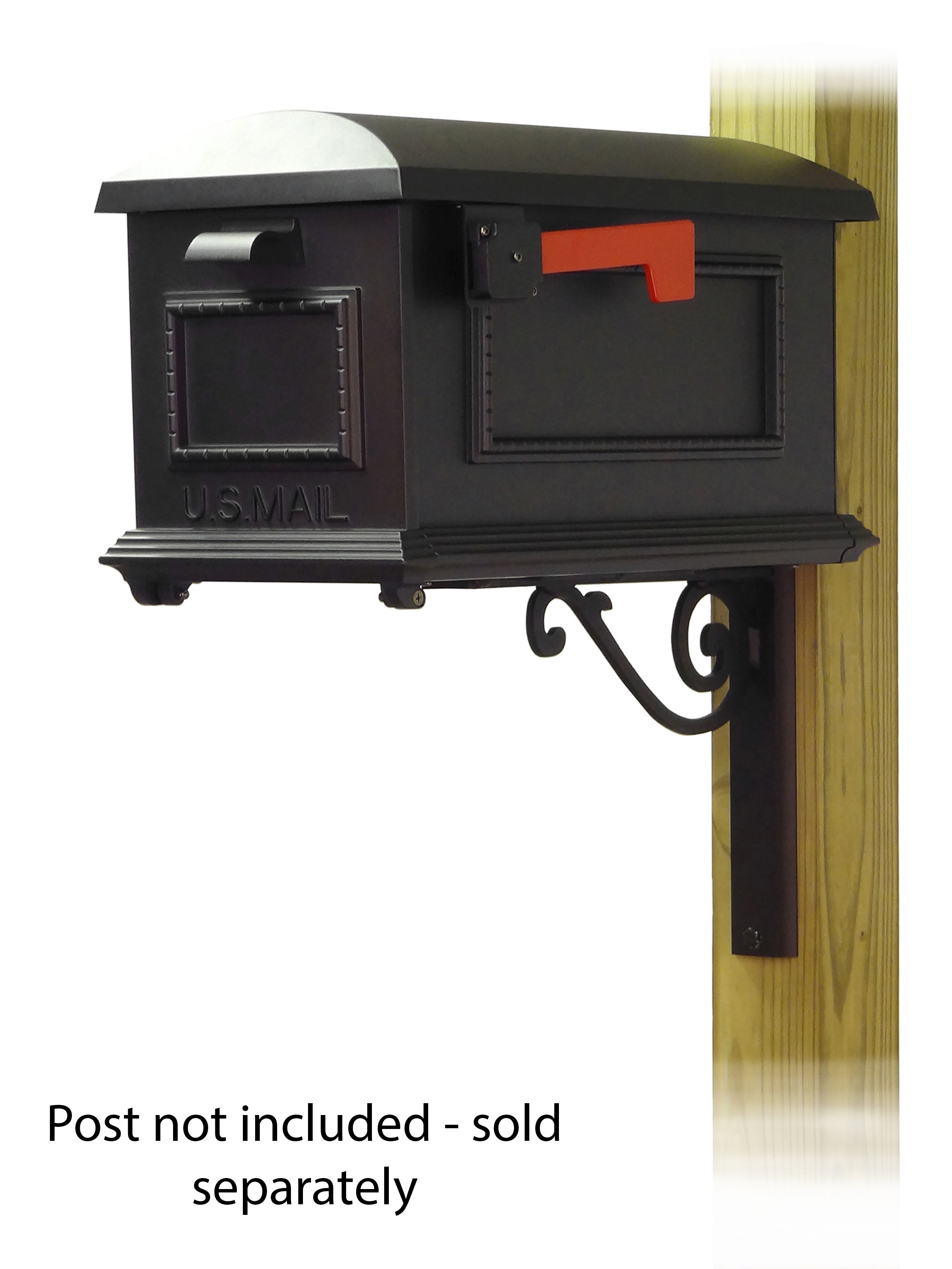 Special Lite Products Traditional Curbside Post Mounted Mailbox | Wayfair