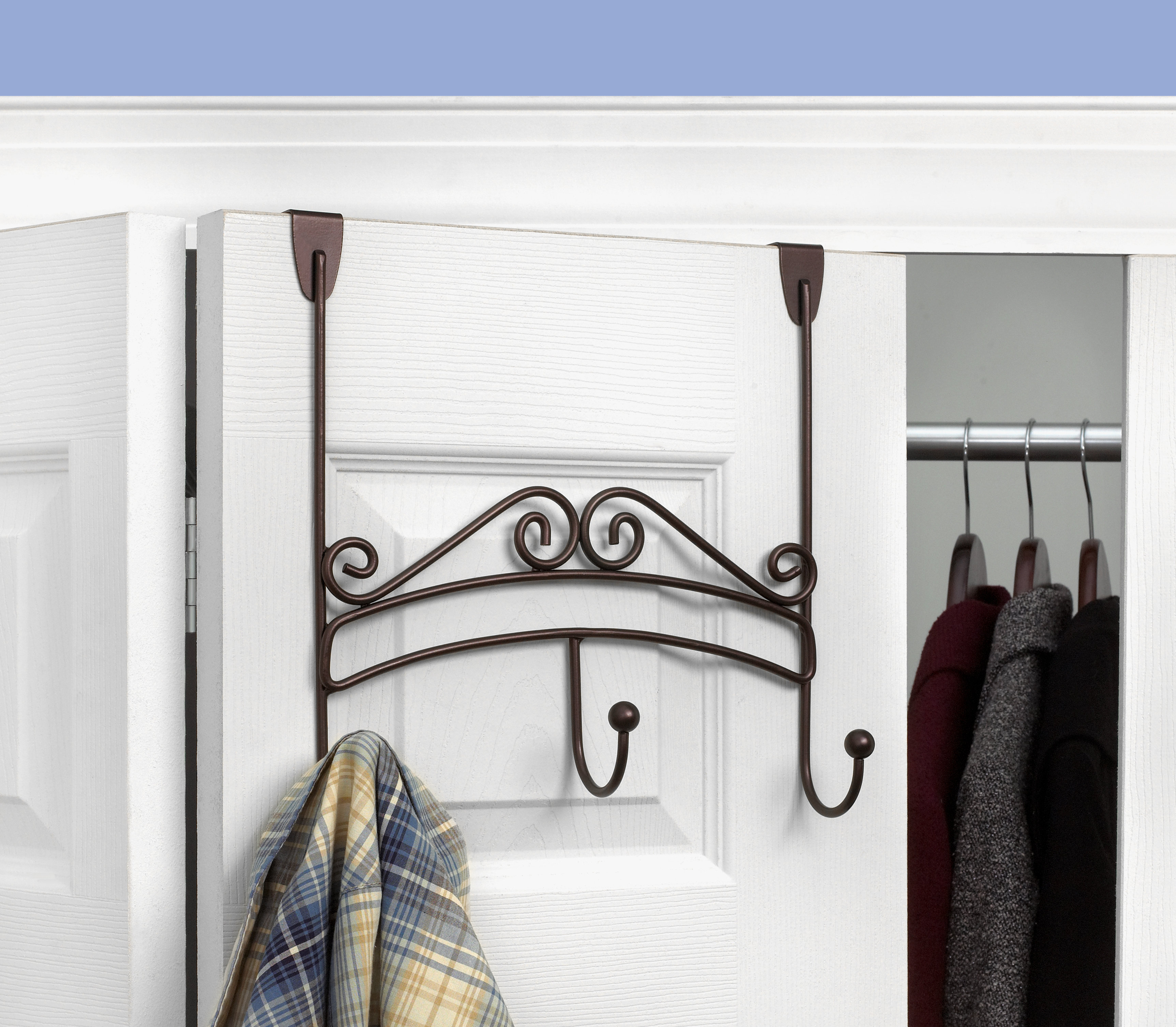Spectrum Yorkshire Over the Door 3-Hook Rack "& Reviews" | Wayfair