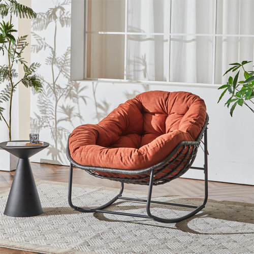Wildon Home® Cadynce Wicker Outdoor Rocker Chair & Reviews | Wayfair