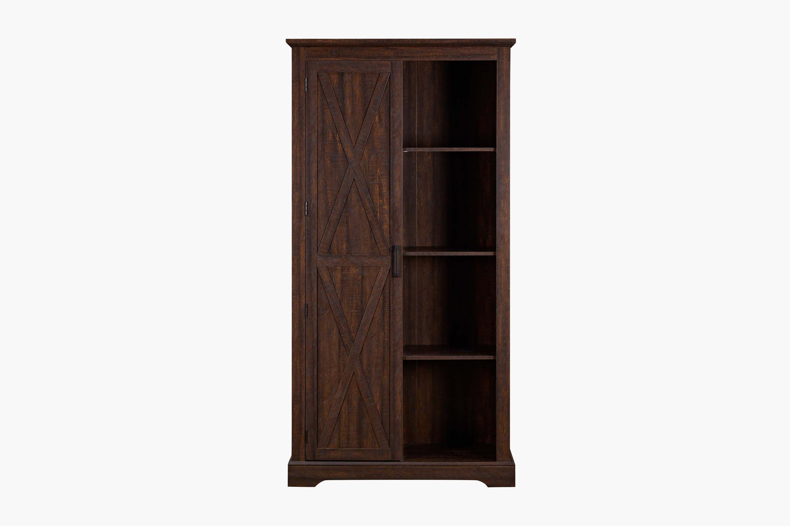 Ophelia & Co. Tall Storage Cabinet Barn Door Storage Country Wood ...