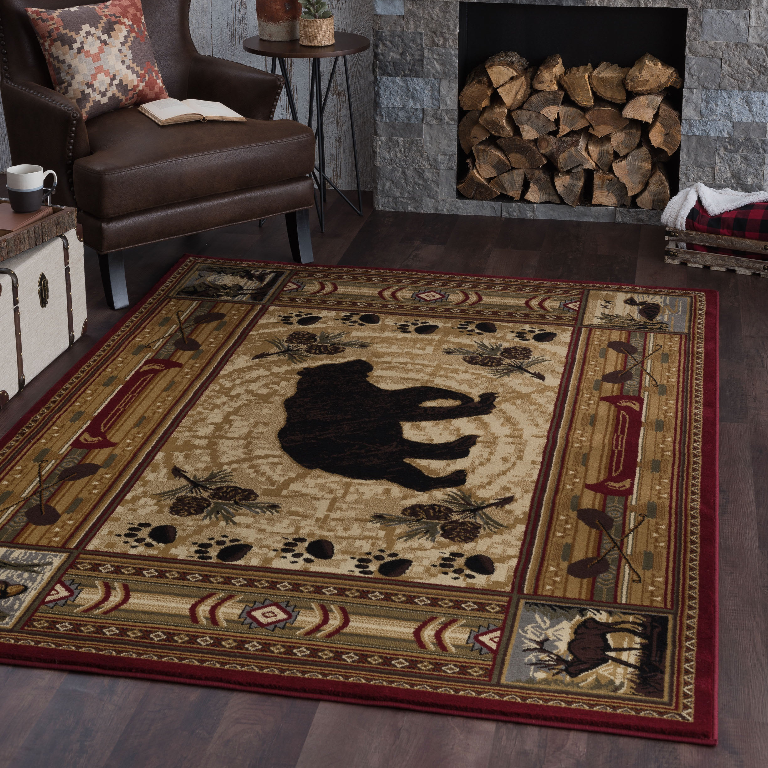 Threadbind Southwestern Brown/Red Area Rug "& Reviews" | Wayfair