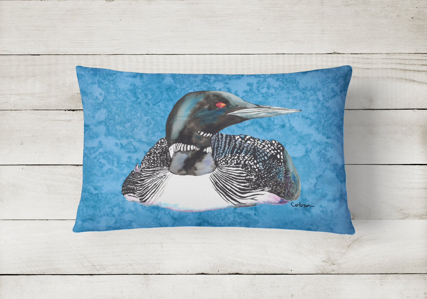 Caroline's Treasures Loon Indoor/Outdoor Throw Pillow | Wayfair