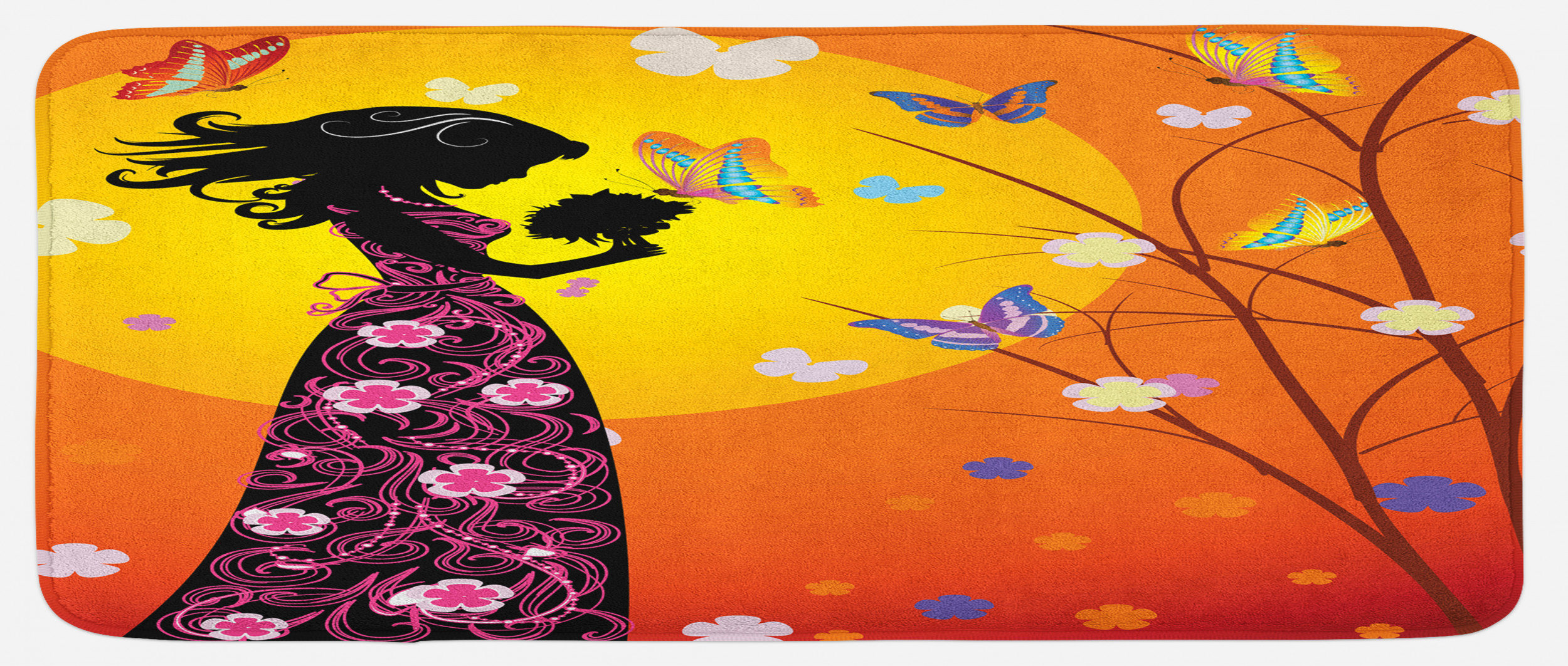 East Urban Home Feminine Kitchen Mat | Wayfair