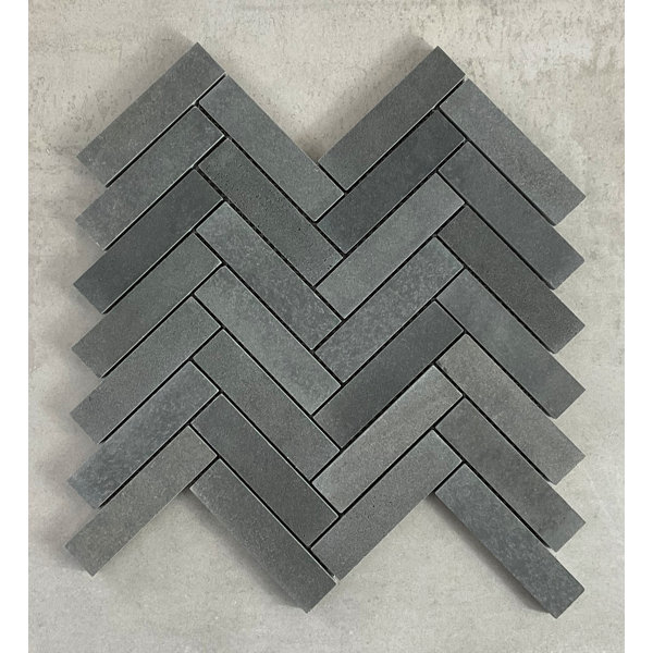 ES Stone 1" x 4" Marble Herringbone Mosaic Wall and Floor Tile ...