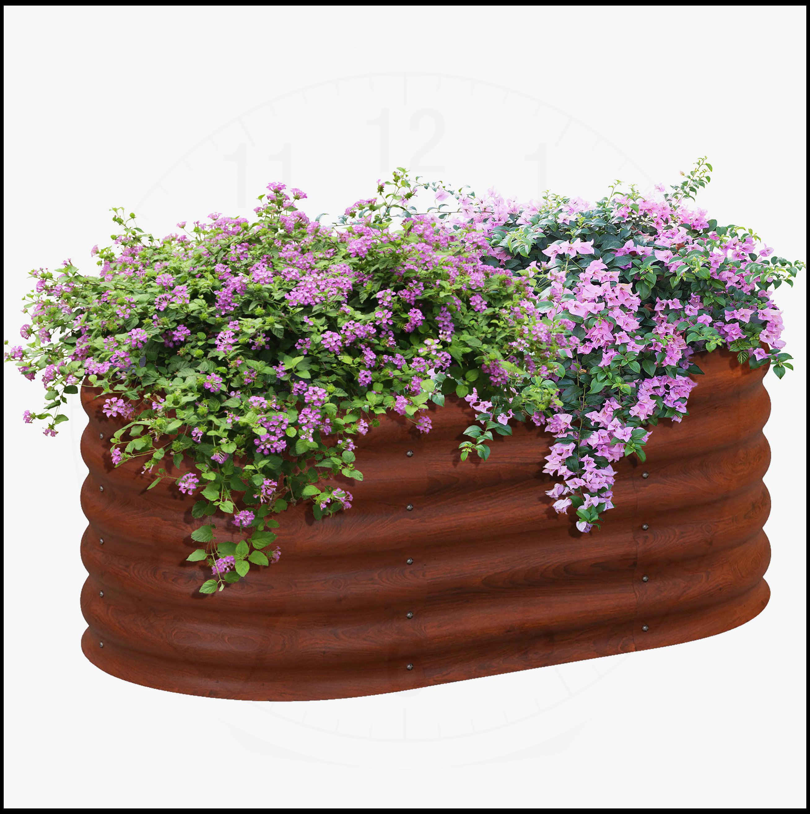 Arlmont & Co. Outdoor Metal Elevated Planter Box with Safety Edging ...