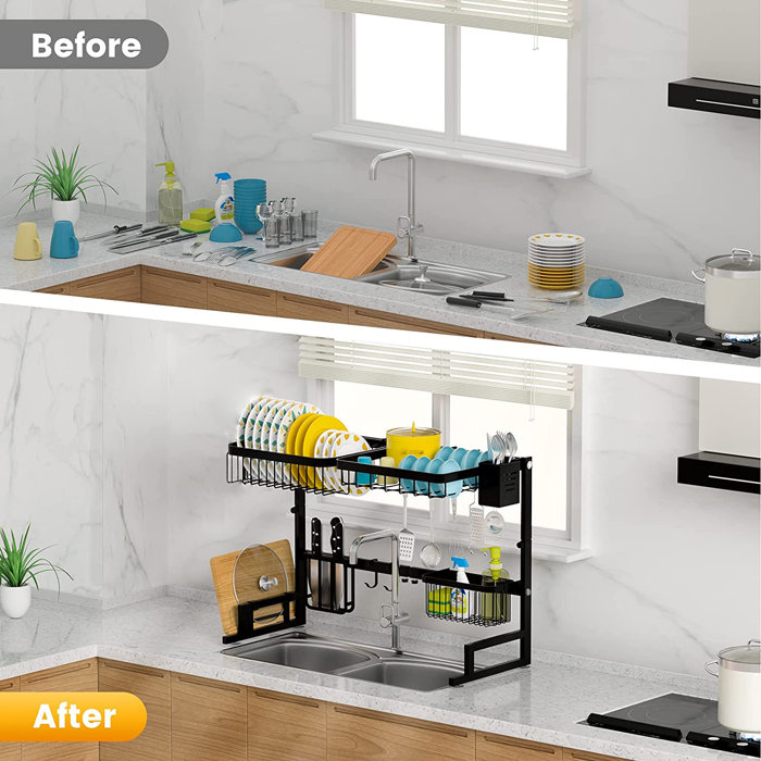 TOOLKISS Stainless Steel Dish Rack & Reviews | Wayfair