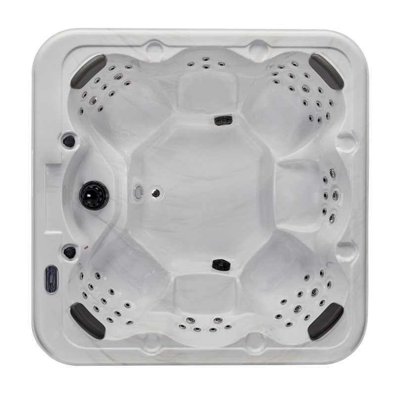 Luxury Spas Denalo 7 - Person 52 - Jet Acrylic Square Hot Tub with ...