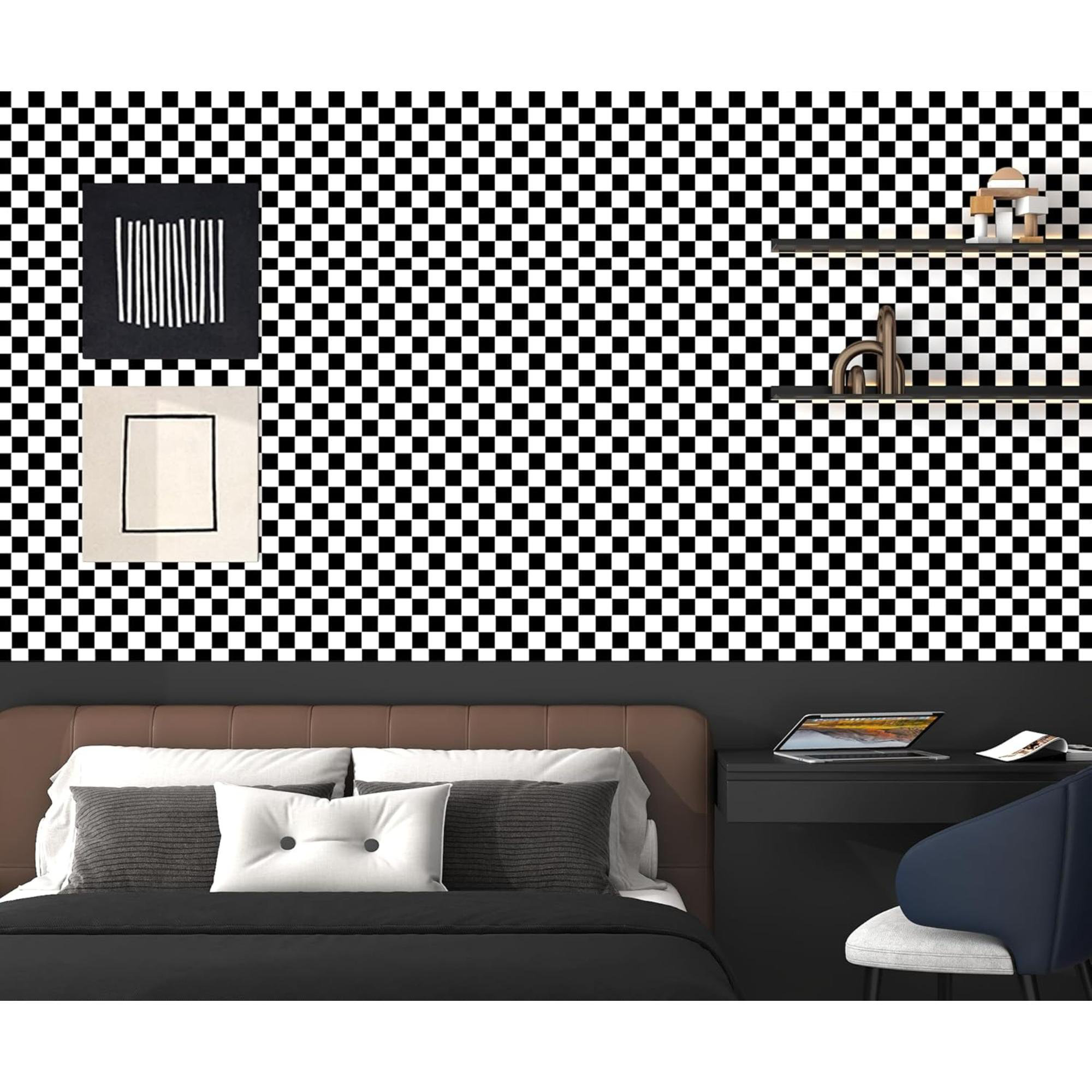 George Oliver Modern Peel And Stick Wallpape Mosaic Checkered Contact ...