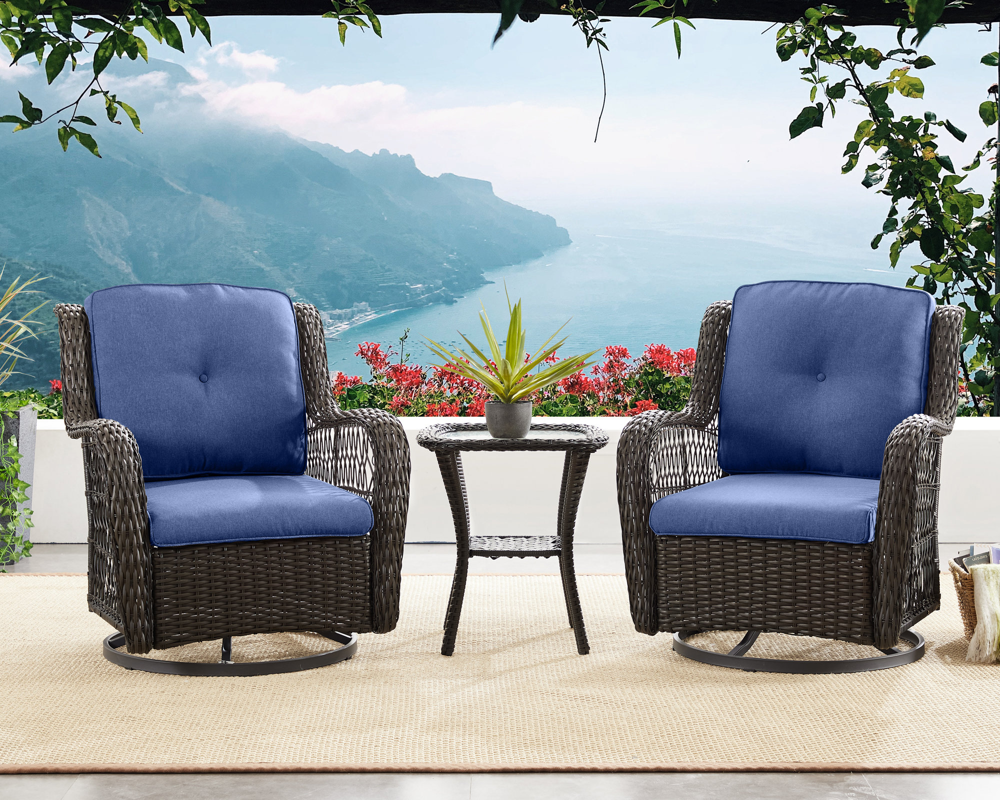 Red Barrel Studio® 2 - Person Seating Group with Cushions & Reviews ...