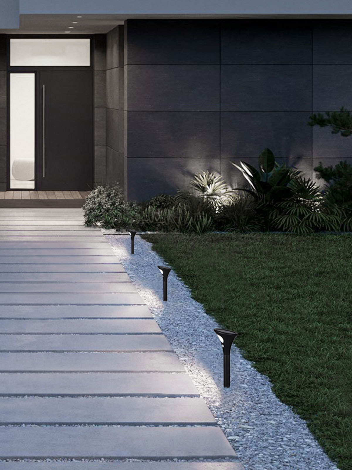 LEDVANS Led Solar Pathway Landscape Light, Motion Sensor, Lighting ...