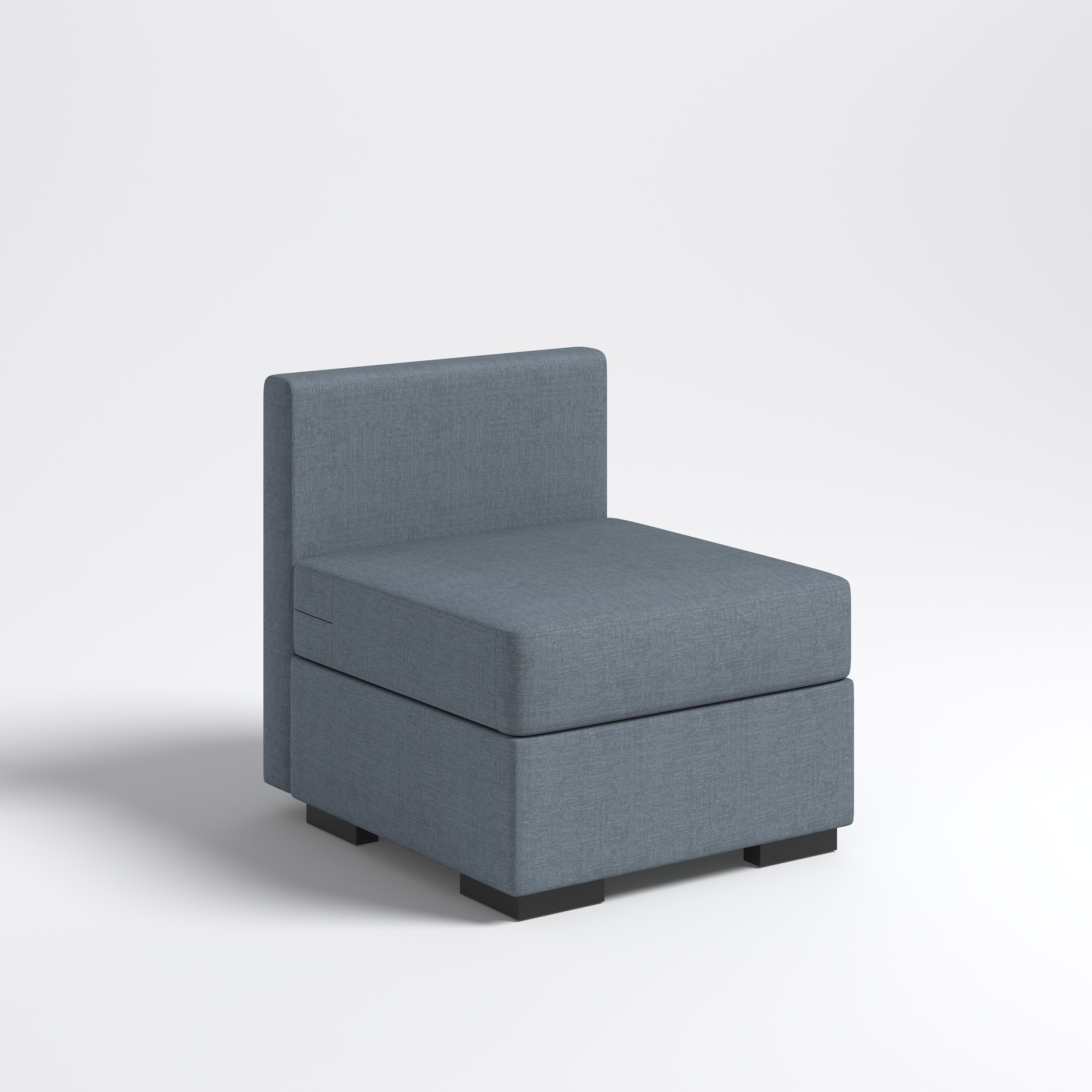 Ebern Designs Malena Modern Armless Modular Chair In Fabric Versatile ...