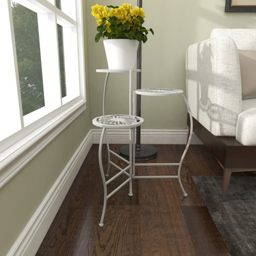 White Plant Stands & Tables You'll Love | Wayfair