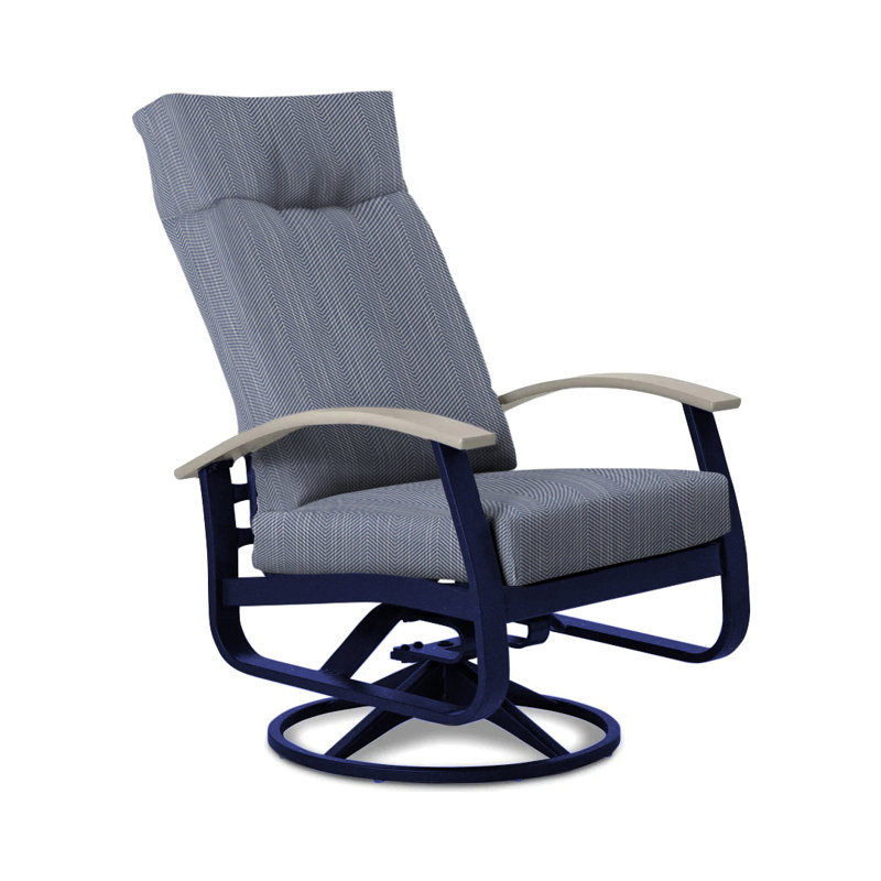 Lark Manor Askar Supreme Height Swivel Rocking Chair with Cushions ...