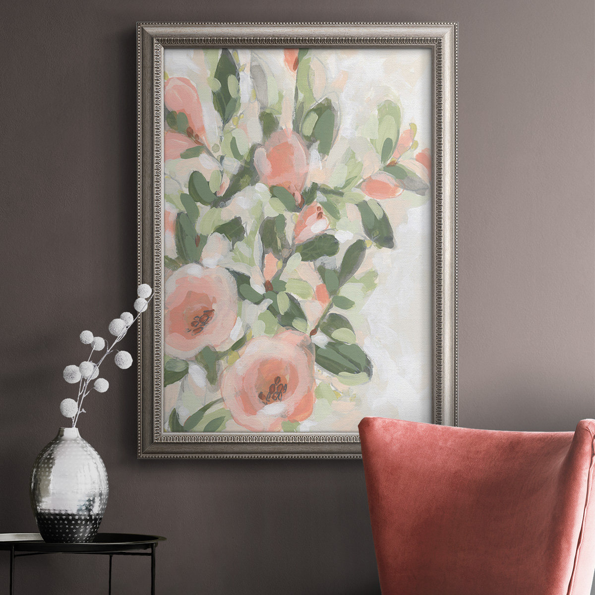 Winston Porter Rose Bower II Premium Framed Canvas- Ready To Hang ...