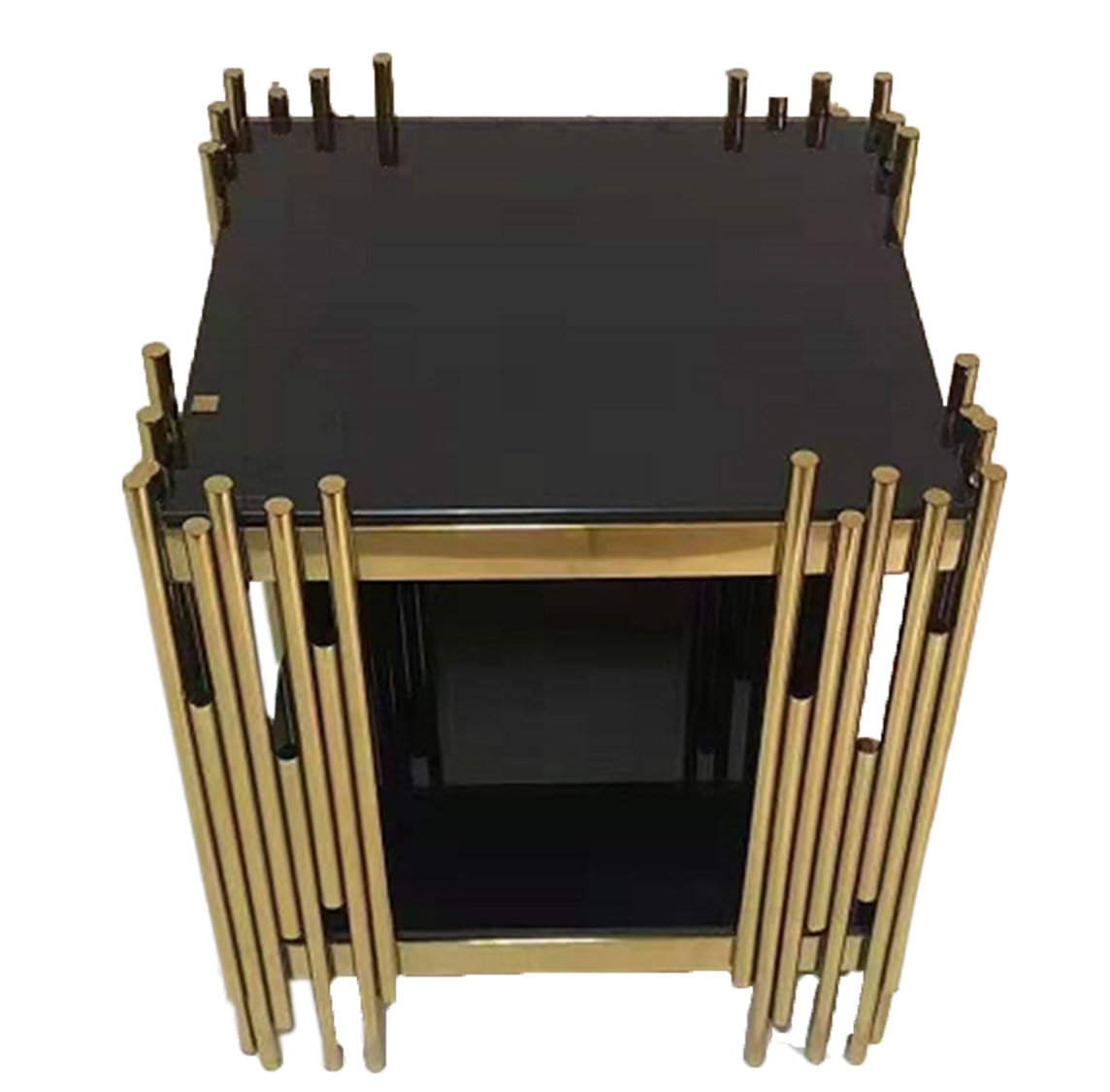 Infinity Furniture Import Infinity Black And Gold Square Coffee Table ...