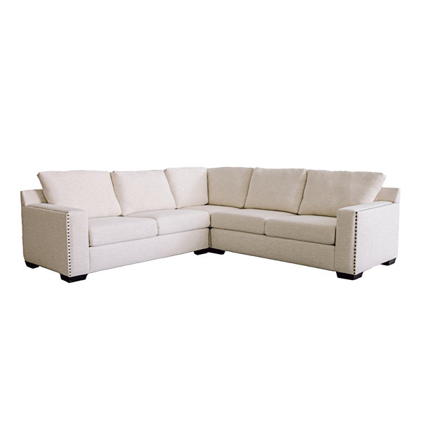 Hokku Designs Jackson Nailhead Sectional | Wayfair