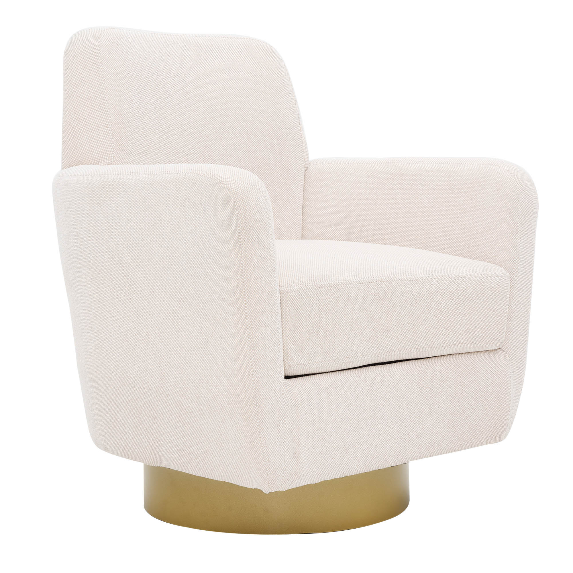 Mercer41 Jace 360-Degree Rotating Cotton Linen Accent Chair | Wayfair