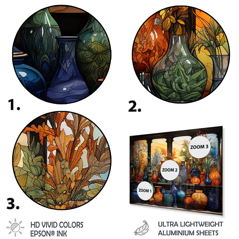 Design Art Islam Art Islamic Pottery II - Islamic Metal Wall Art Prints ...