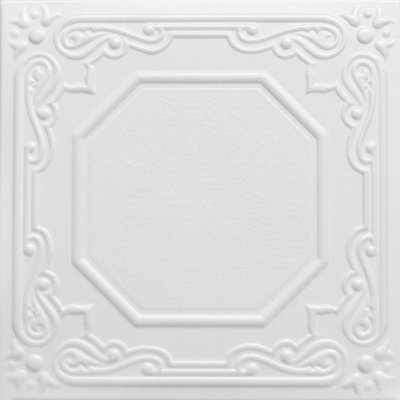 SAMPLE-SAMPLE - Topkapi Palace Glue-Up Ceiling Tile in White | Birch Lane