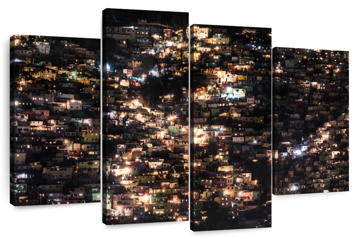 Ebern Designs Vanna Port Au Prince Night View | Wayfair