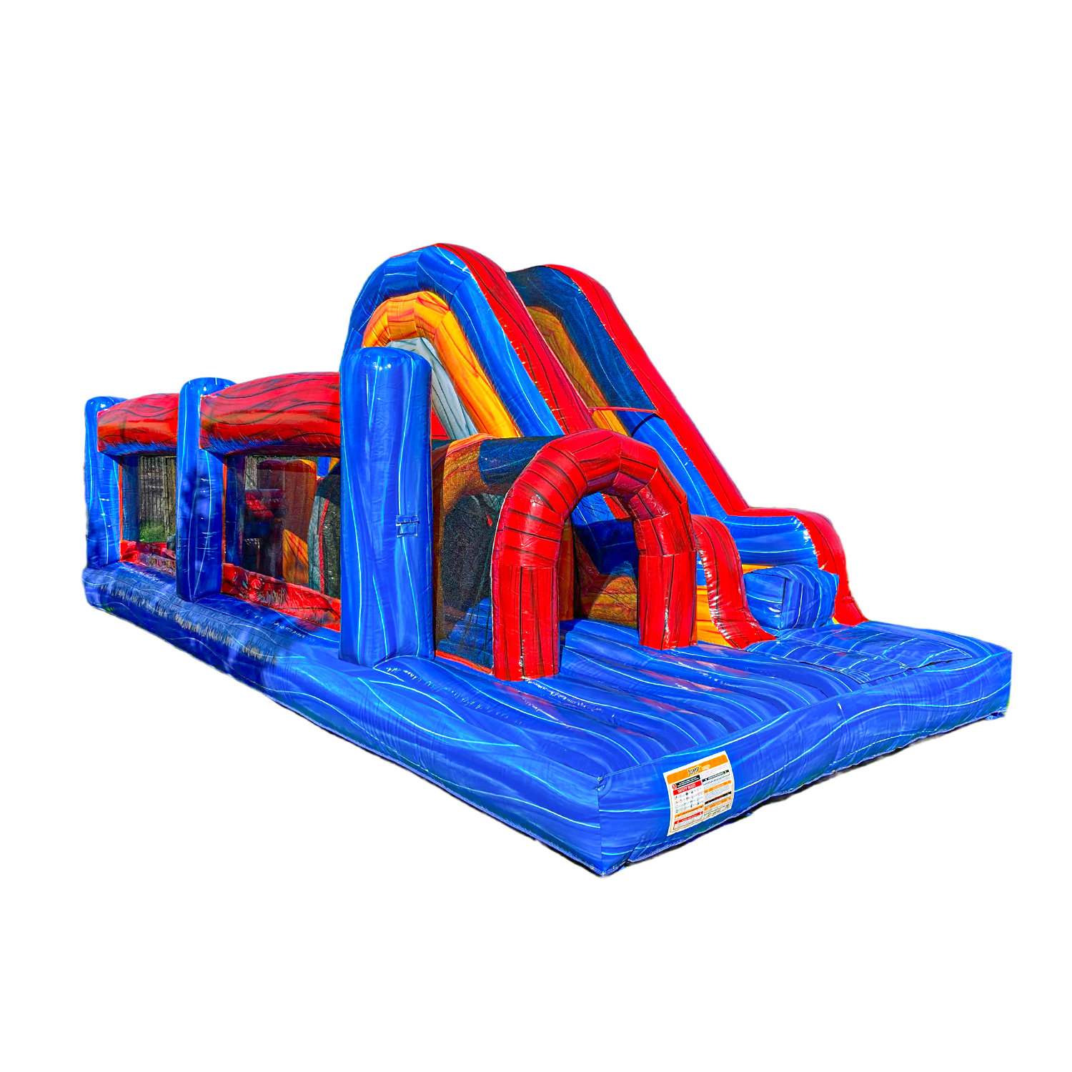 XJUMP Obstacle Course Bounce House with Slide (with Blower) - Wayfair ...