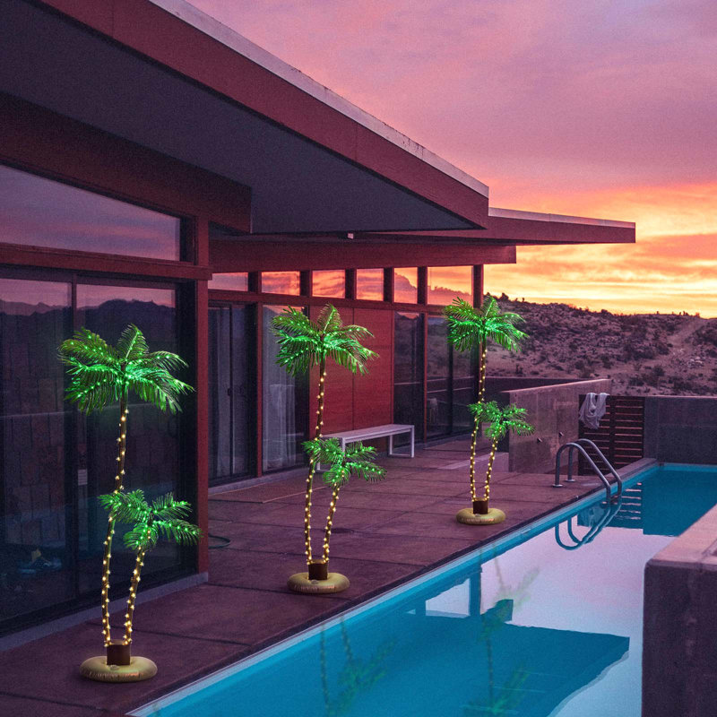 The Holiday Aisle® 72'' Solar LED Lighted Trees & Branches & Reviews ...