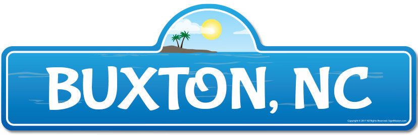 SignMission Buxton Nc Street Sign Heavy Duty Plastic 6" X 18" | Wayfair