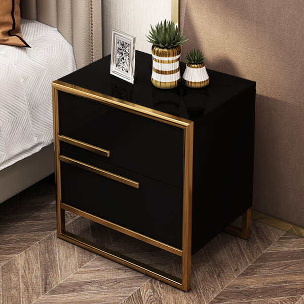 Mercer41 Darhl Metal Nightstand & Reviews | Wayfair