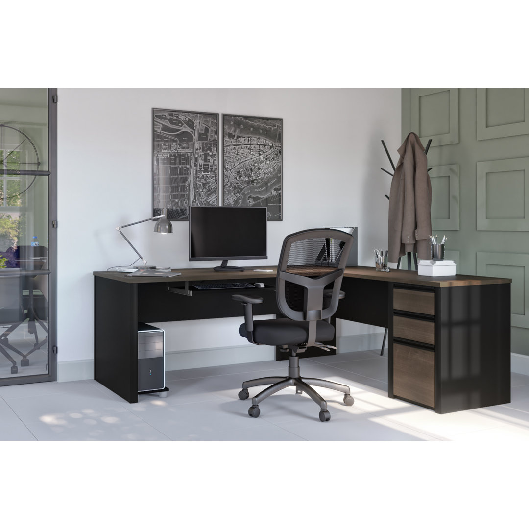 Inbox Zero Ozra Reversible L-Shape Desk & Reviews | Wayfair