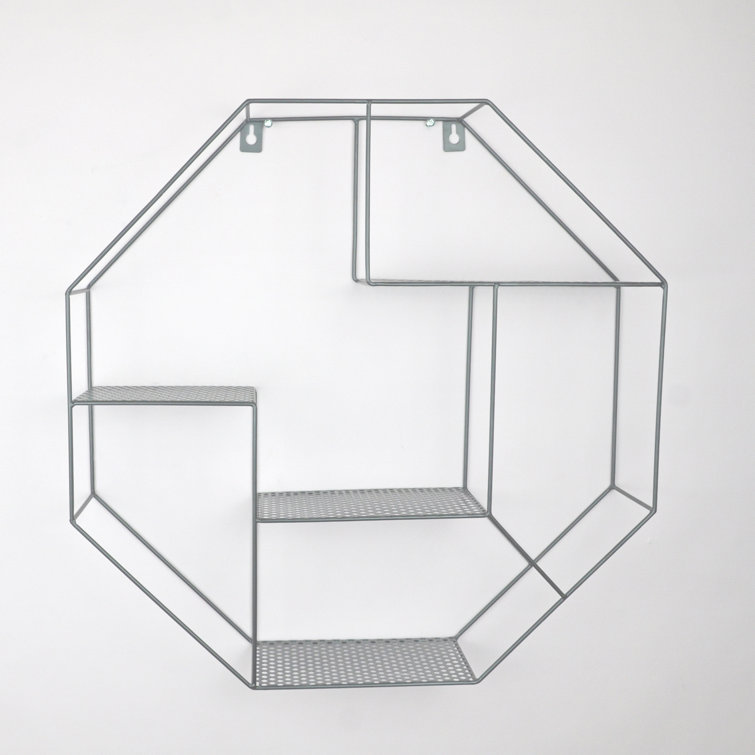17 Stories Octagon Metal Floating Shelf | Wayfair.co.uk