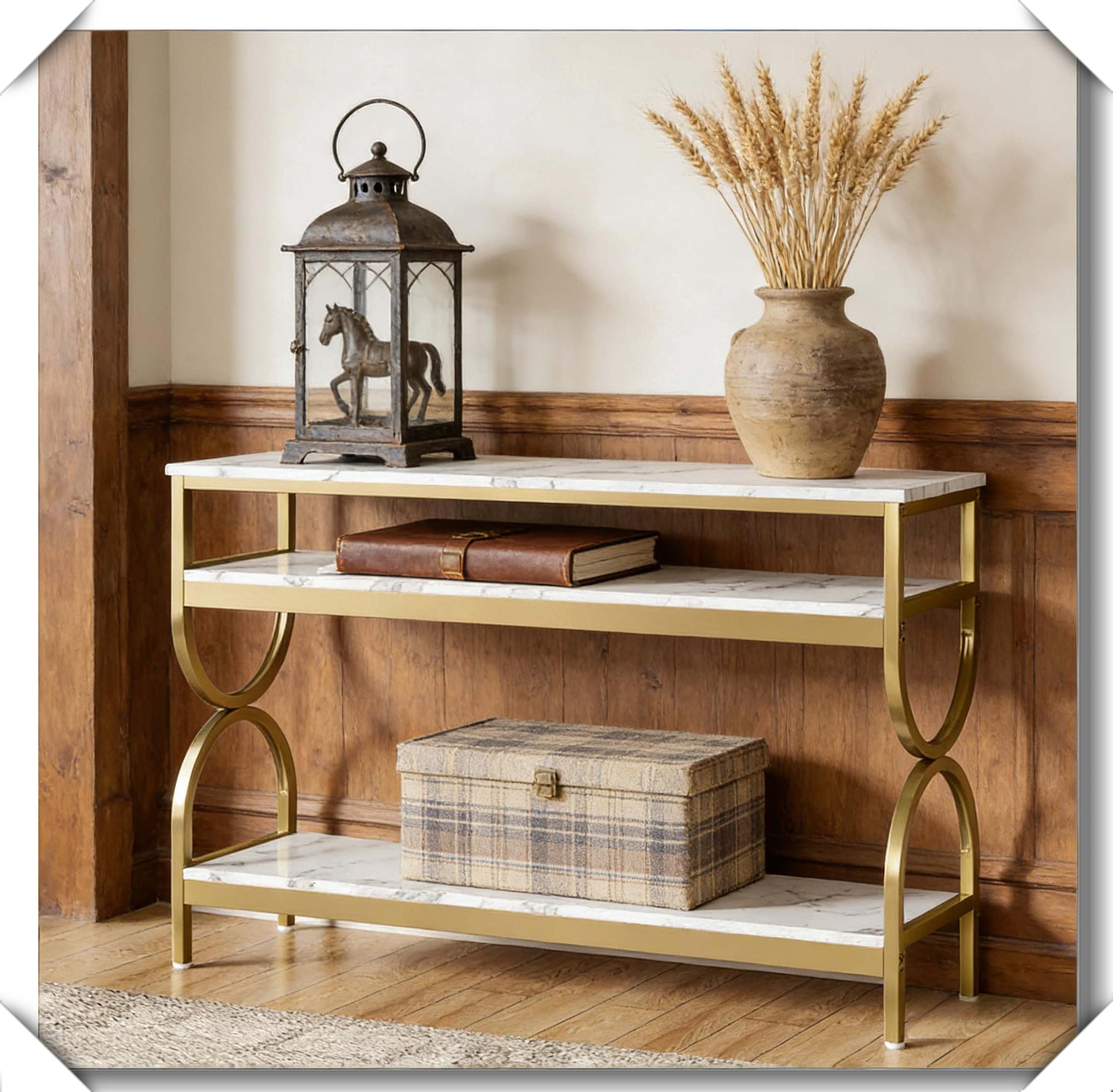 Mercer41 Faux Marble Table Robust Stable Sturdy Structure Design | Wayfair