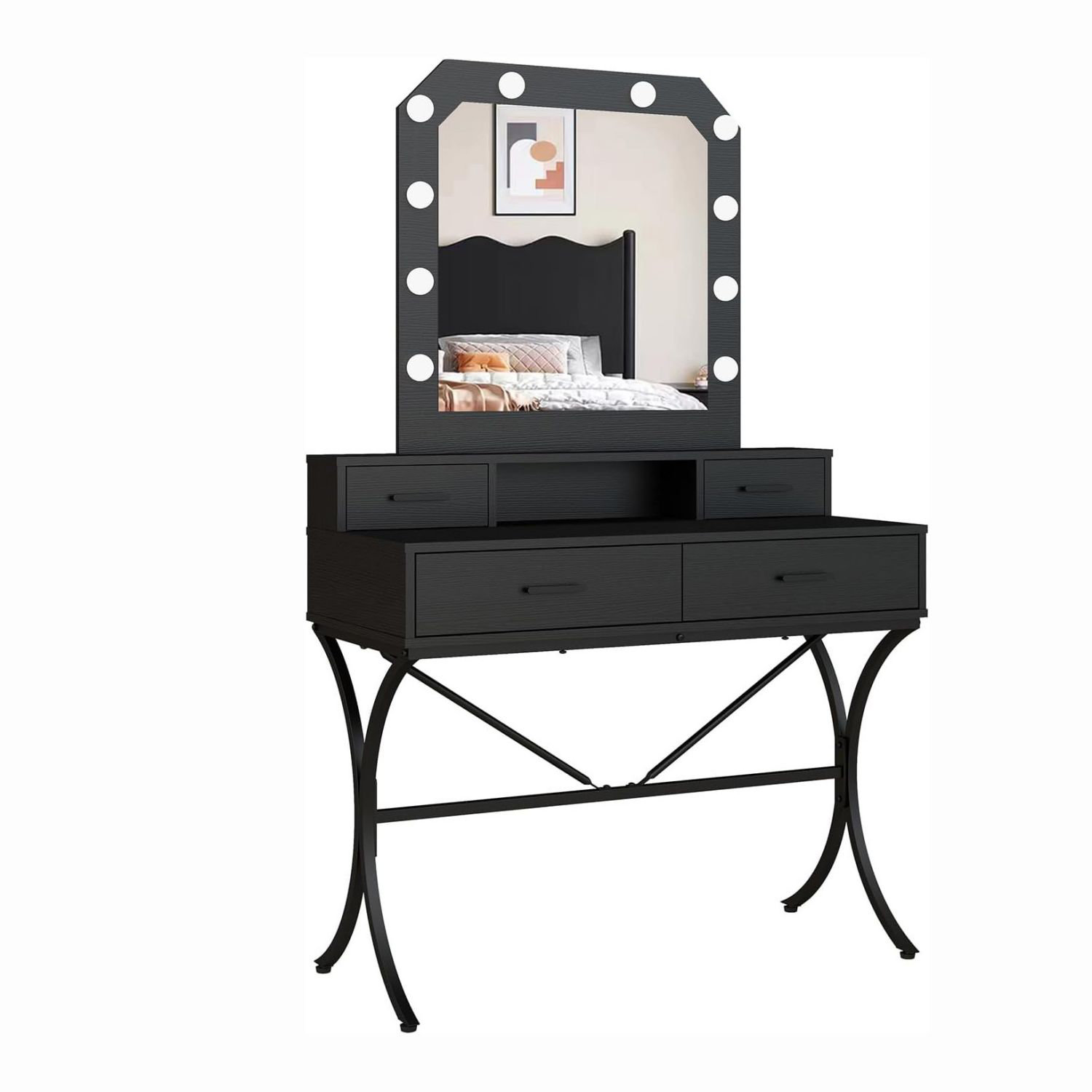 Ameriwood Color 4 - Drawer Dresser with Mirror | Wayfair