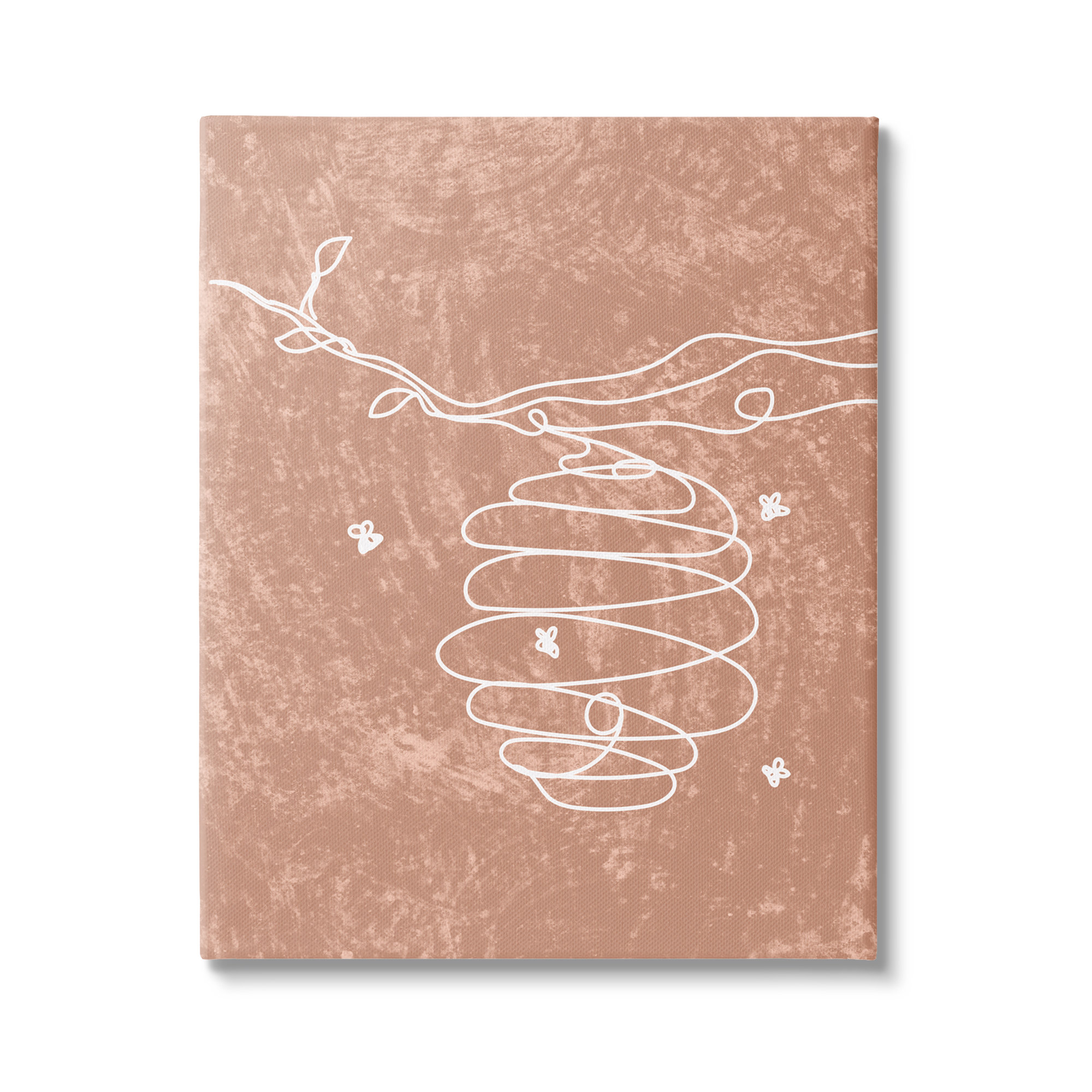 Wrought Studio™ Beehive Line Doodle Canvas Wall Art by Lil' Rue | Wayfair