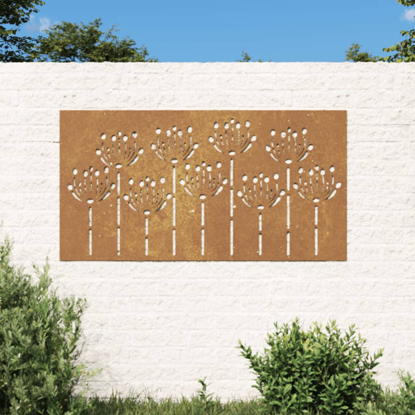 Red Barrel Studio® Lakeira Steel Plants & Flowers Wall Decor | Wayfair