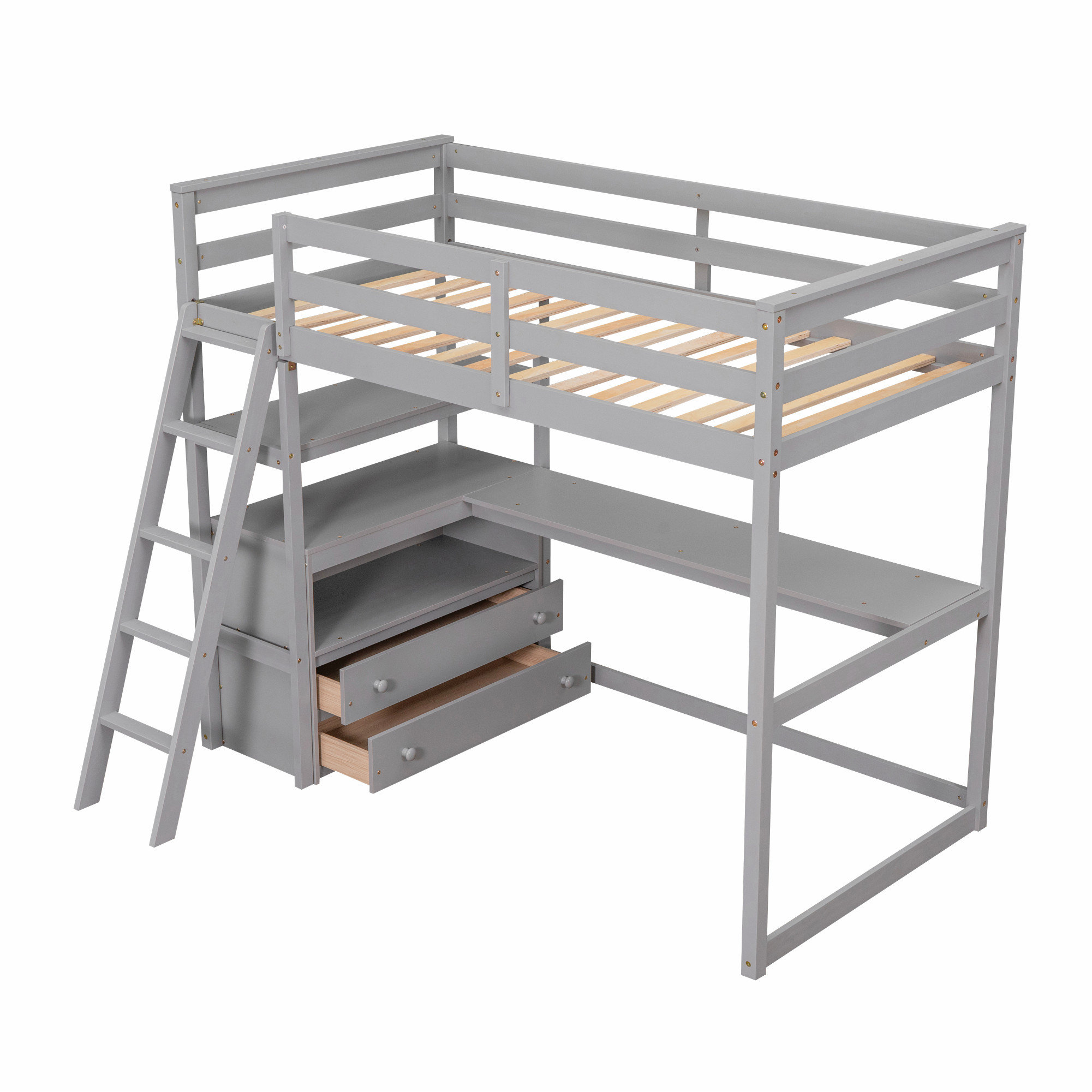 Harriet Bee Hurbert Loft Bed Bed | Wayfair