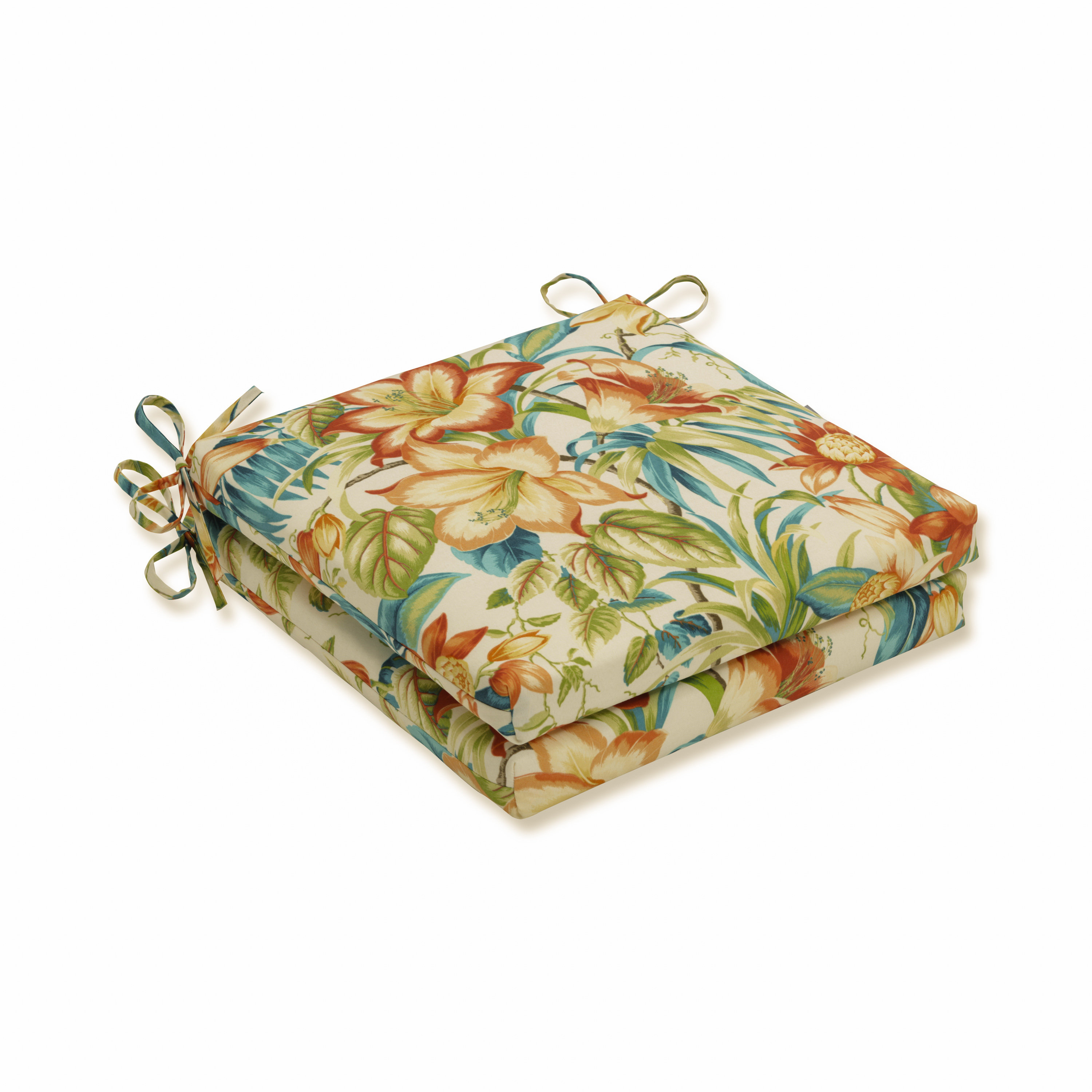 Bay Isle Home™ Botanical Glow Tiger Lily Outdoor Dining Chair Cushion ...