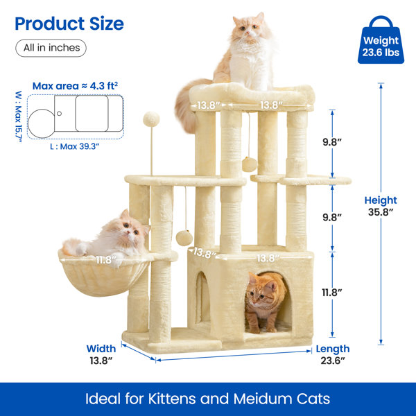 Tucker Murphy Pet™ Darone 35.8'' H Cat Tree & Reviews | Wayfair