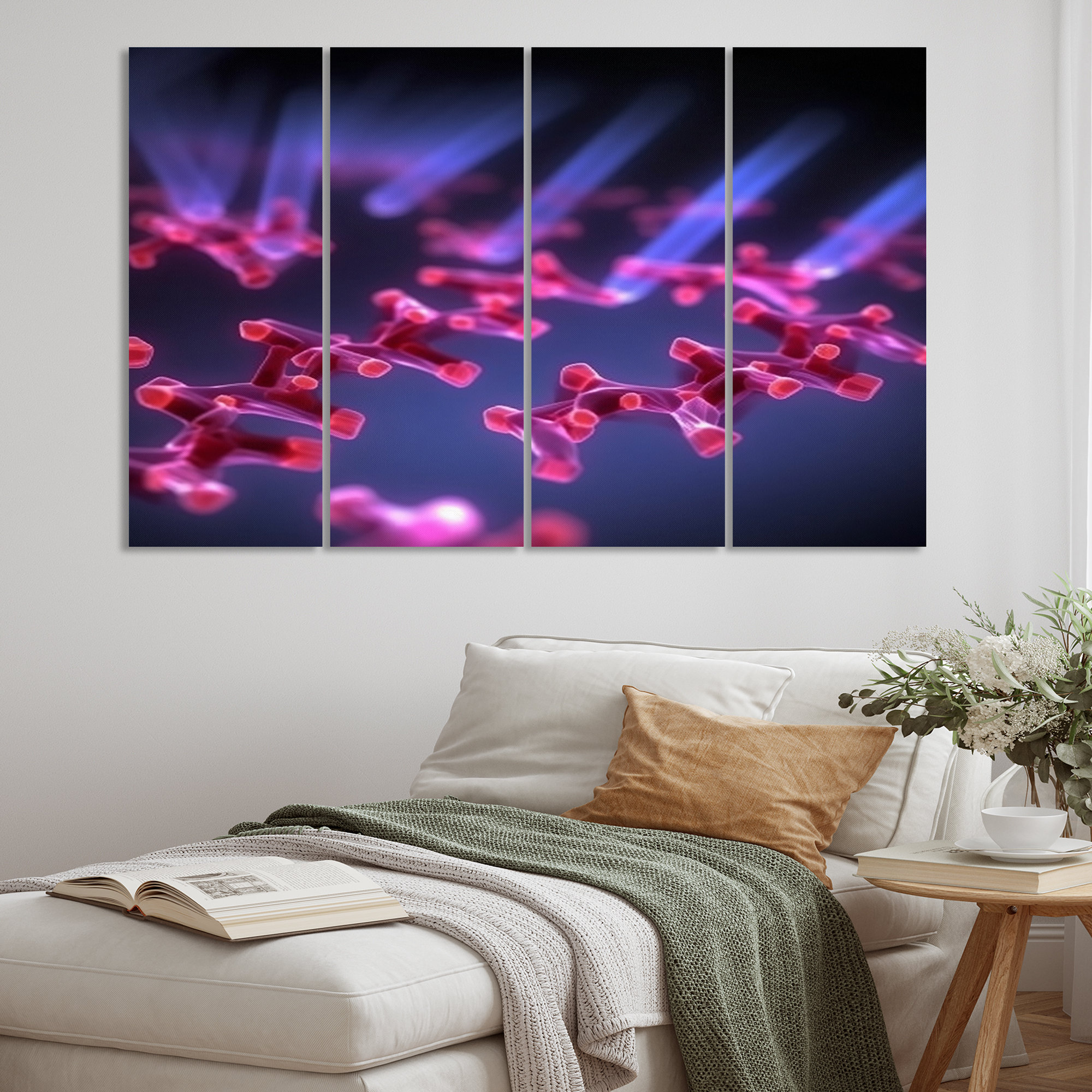 Ebern Designs " Futuristic Infinity Matrix II " 4 - Pieces | Wayfair