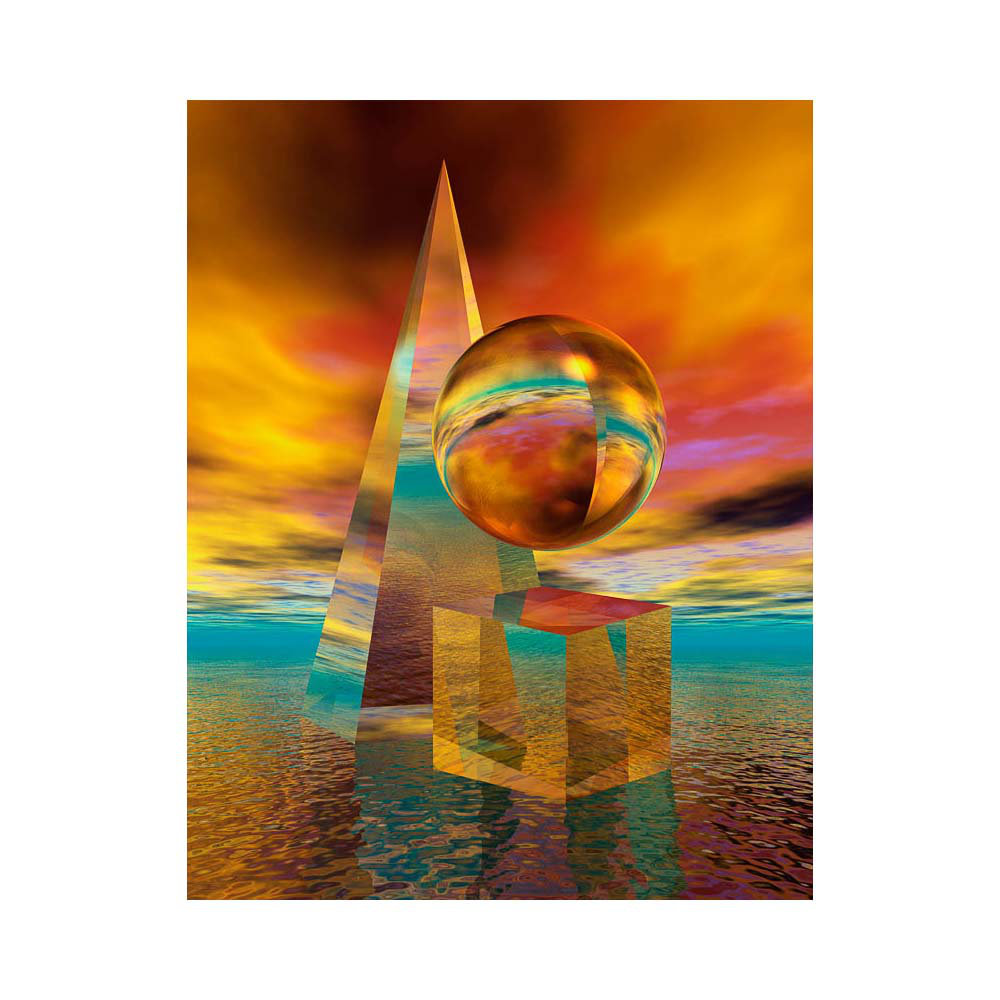 Menaul Fine Art Three Forms by Scott J. Menaul - Unframed Graphic Art ...