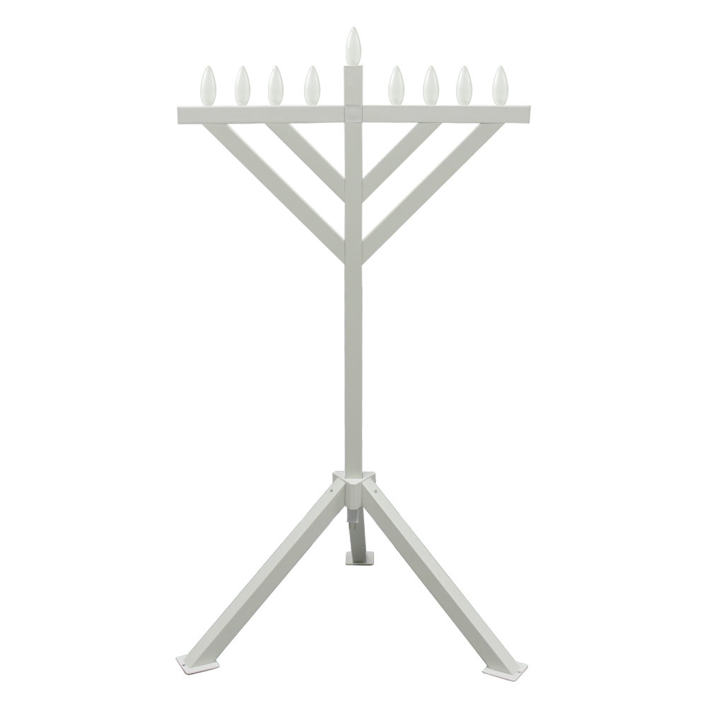 Zion Judaica PVC Display Indoor/Outdoor Menorah - Wayfair Canada