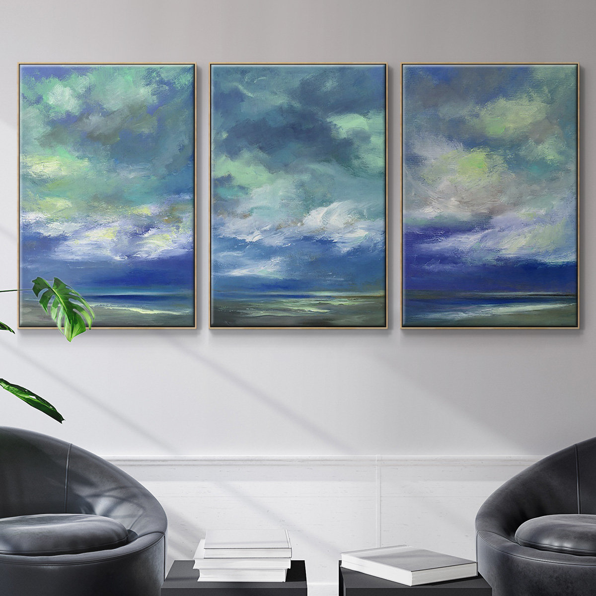 Wexford Home Island Dusk Framed On Canvas 3 Pieces Print | Wayfair