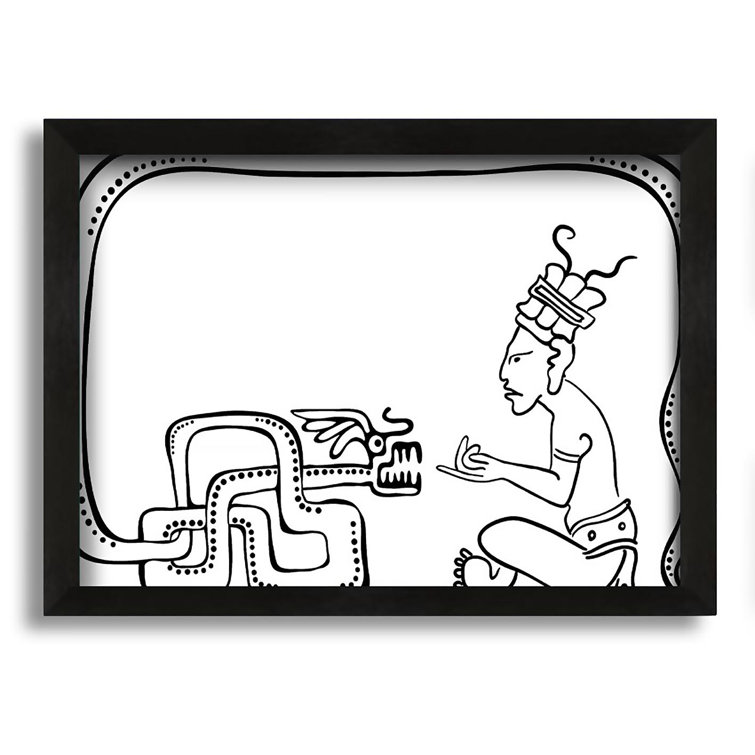 ClassicLiving Mayan Art 4 - Single Picture Frame Painting on Canvas ...