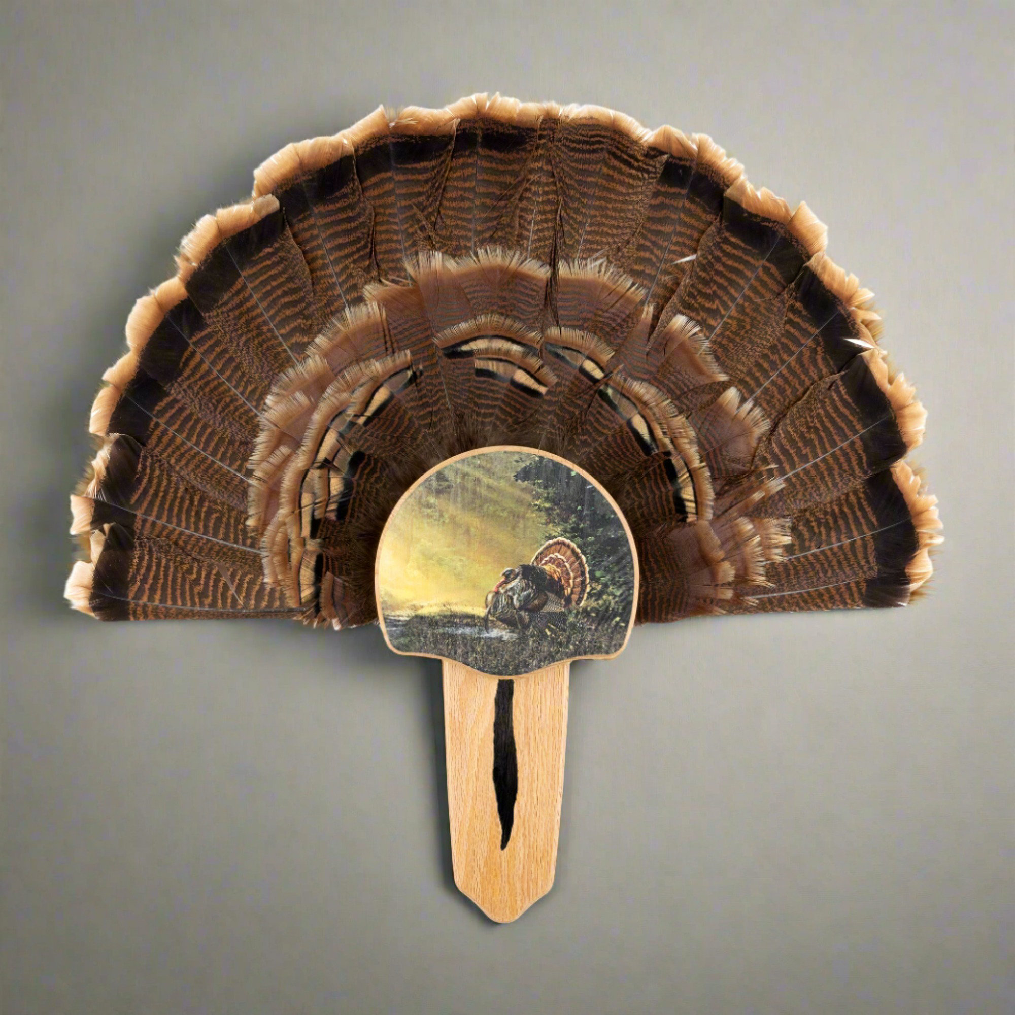 Millwood Pines Solid Oak Turkey Mount Kit with Sunrise Image | Wayfair