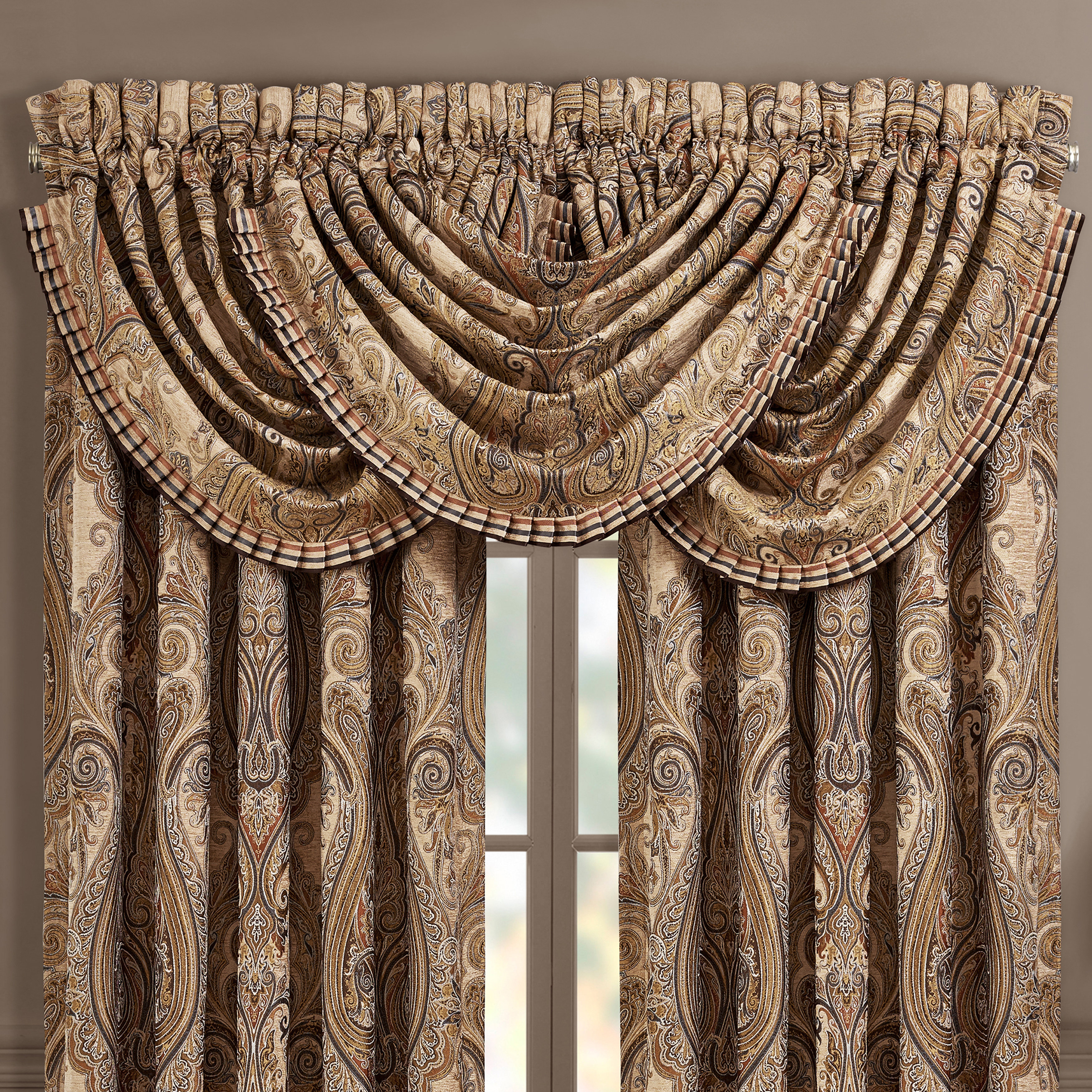 J. Queen New York Luciana - Window Waterfall Valance & Reviews | Wayfair
