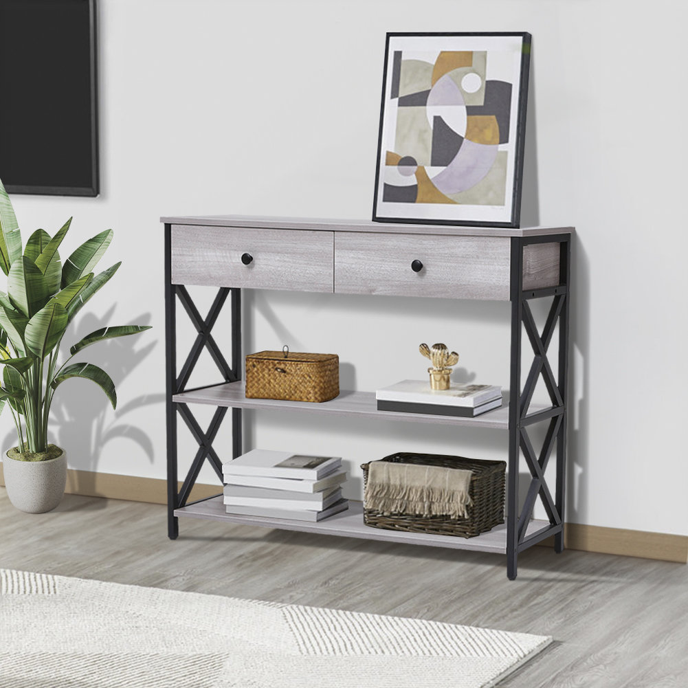 Brambly Cottage Deford 100cm Console Table: Stylish Storage with ...
