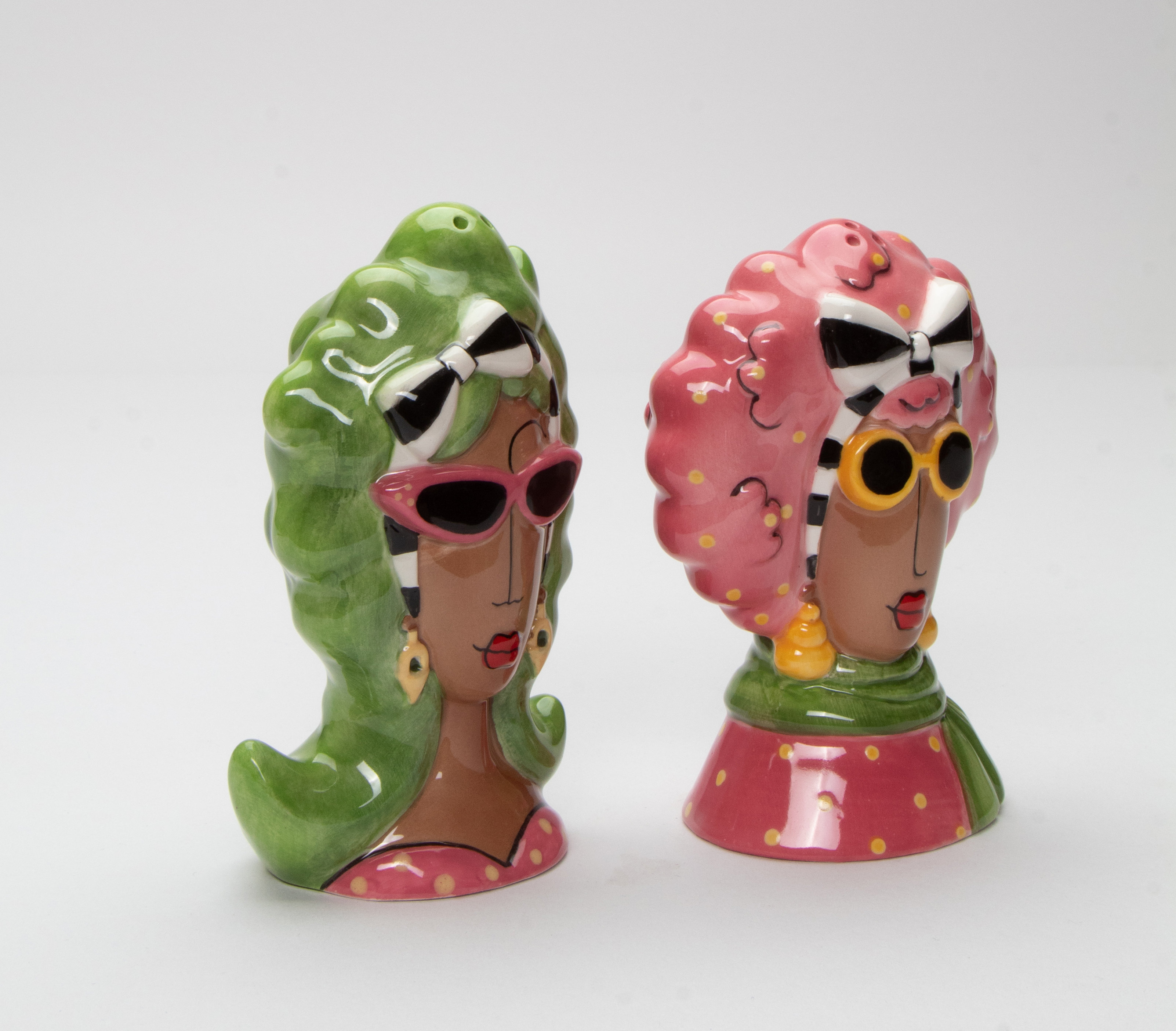 Cosmos Gifts Dollymama's African American Lady Wore A Hair Ribbon Salt ...