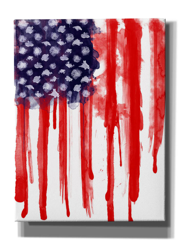 Ebern Designs Jahyr Ebern Designs 'American Flag Splatter' By Nicklas ...